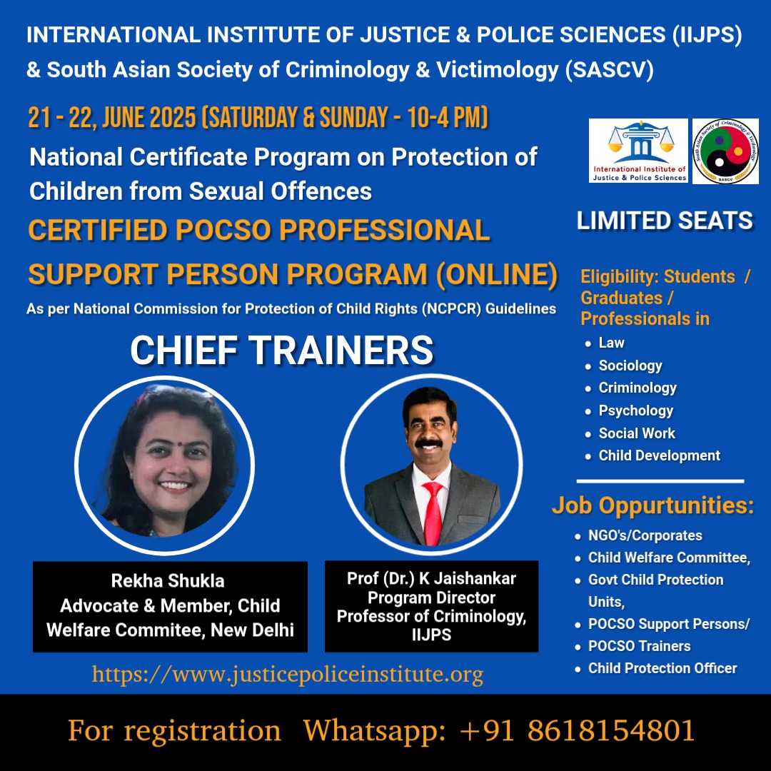 Programs International Institute Of Criminology Justice Sciences